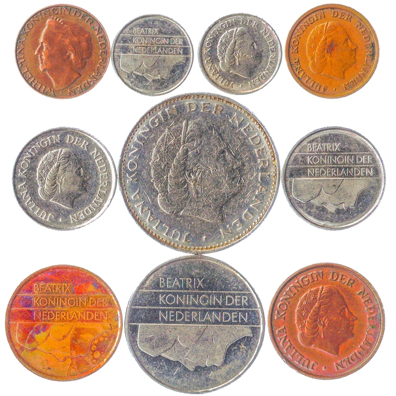 10 Netherlands Coins Old Dutch Money Holland Currency - Etsy