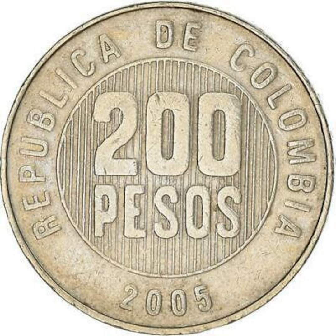 Colombia 200 Pesos | Quimbaya Spindlewheel | Bird Heads Coin 1994 ...