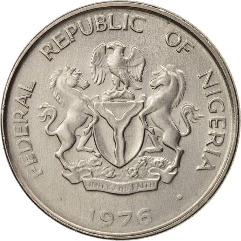 Nigerian Coin 5 Kobo | Cocoa Beans | Nigeria | 1973 - 1986 - Etsy