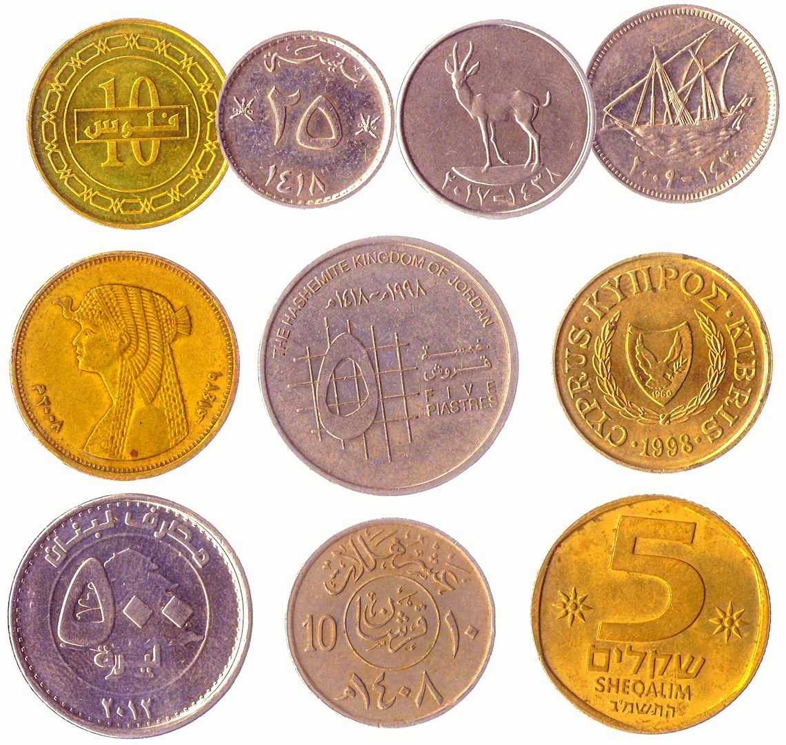 10 Different Coins From the Arab Countries (arabsphere). Old ...