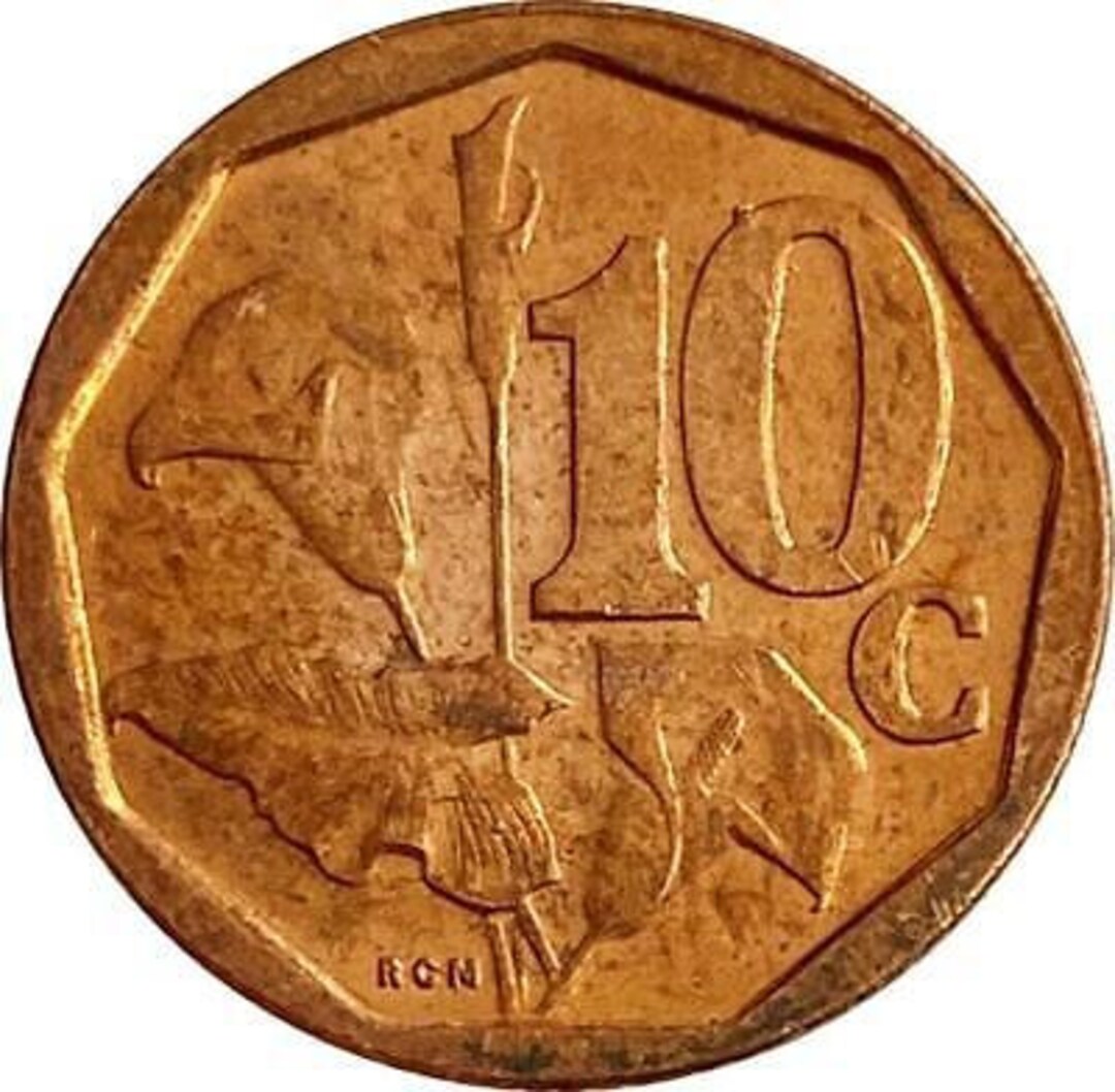 South Africa 10 Cents Coin | English Legend - South Africa | 2016 - Etsy