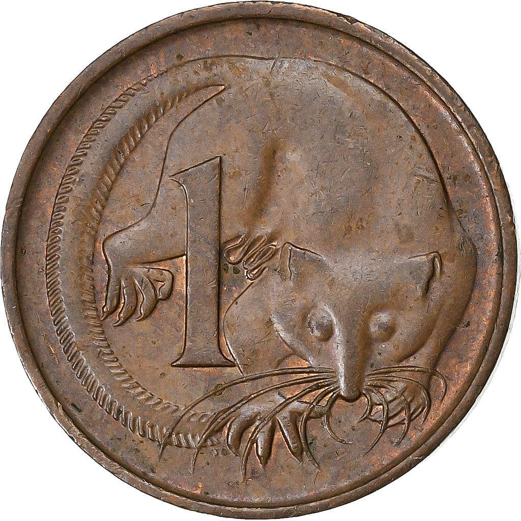 Australian Coin 1 Cent | Elizabeth II | Feather Tailed Glider | 1966 ...