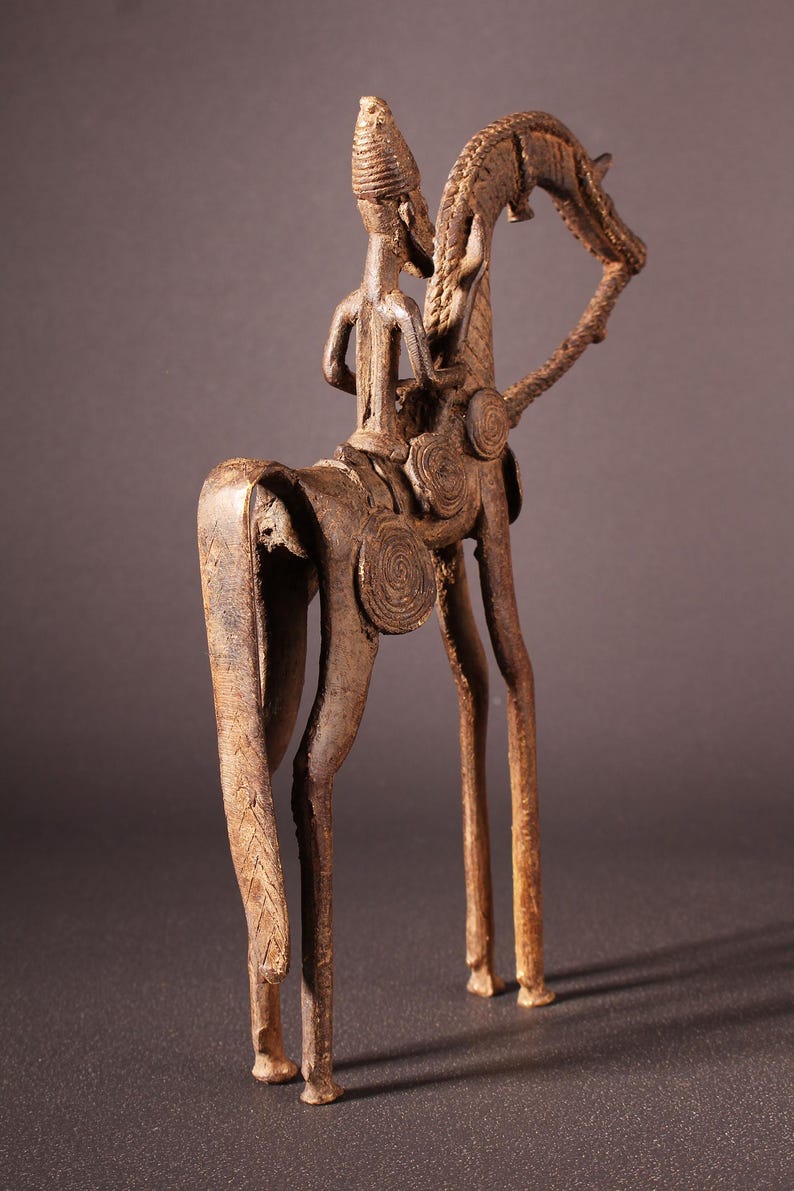Dogon Bronce Ritterfigur Nommo Mali verlorenen Forma Estatuilla Estatua ...