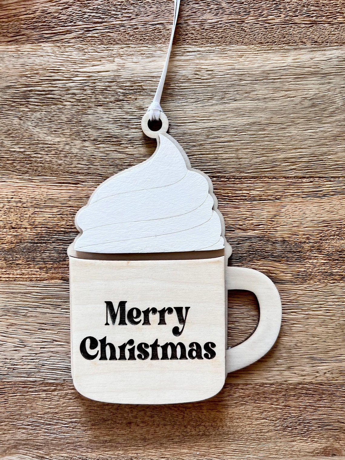 Digital File Coffee Mug Gift Card Holder Ornament, Coffee Ornament SVG ...