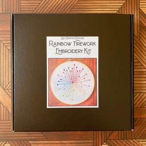 Rainbow Firework Embroidery Kit - Etsy