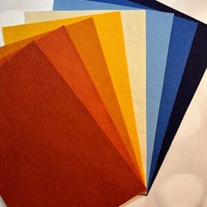 Southwest Sunset ~ Wool Felt Color Palette - Etsy