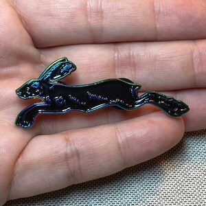 Leaping Hare Pin - Etsy