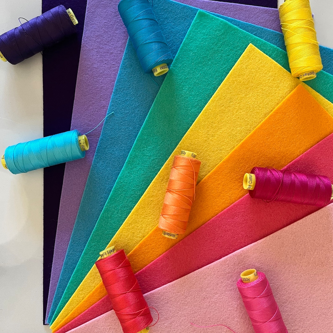 Summertime ~ Wool Felt Color Palette - Etsy