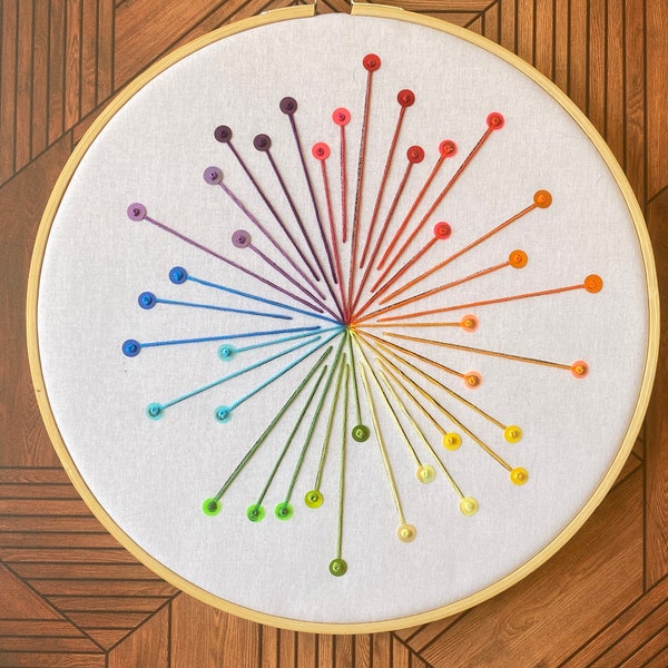 Firework Embroidery - Etsy