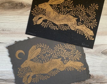 Dragon Original Handmade Linocut Print Linocut Linoprint - Etsy