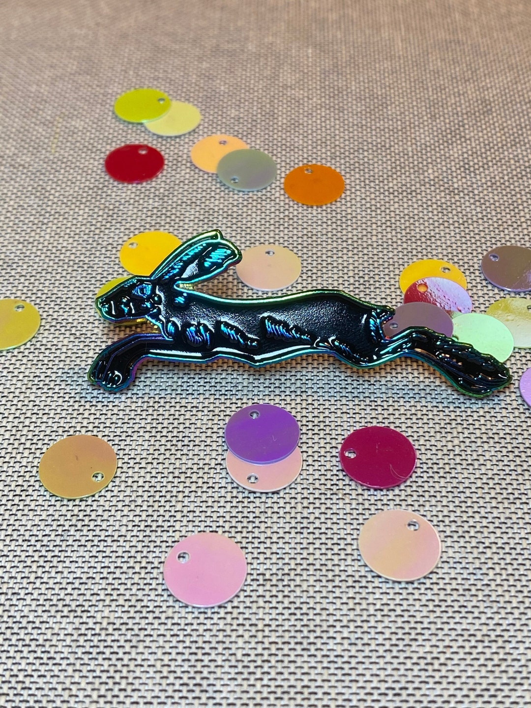 Leaping Hare Pin - Etsy