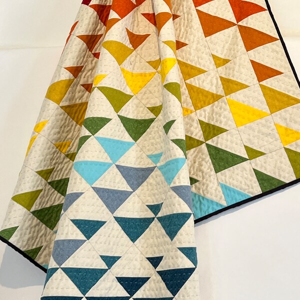 Rainbow Quilt - Etsy