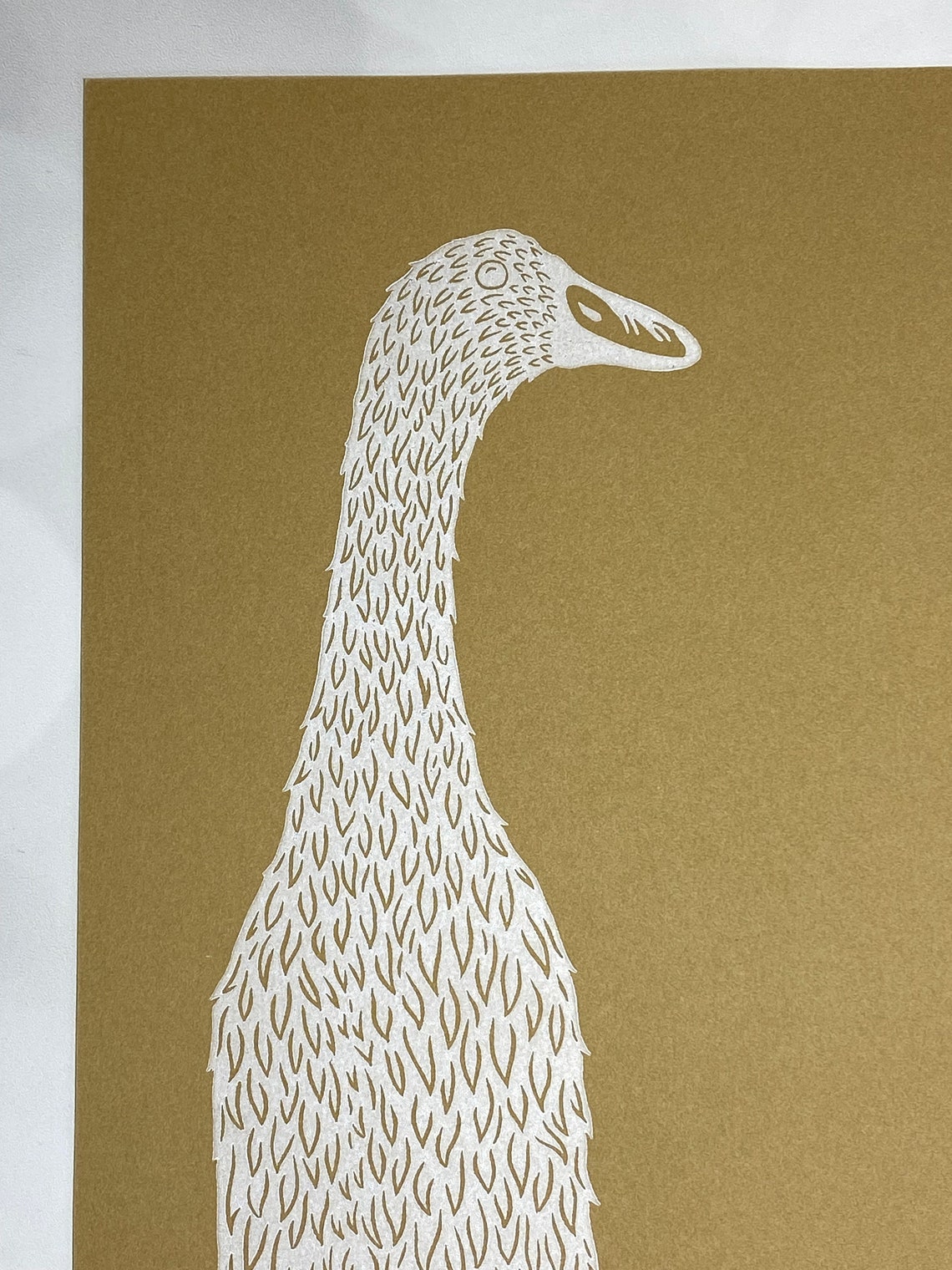 Duck Yeah Handmade Original Linocut Print | Etsy