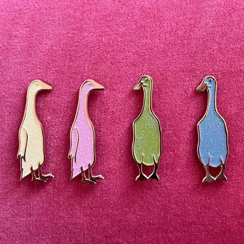 Duck Brooch - Etsy