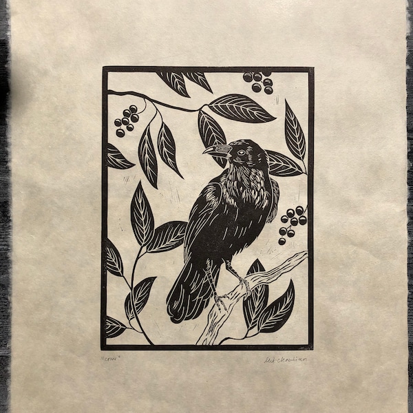 Crow Art Print - Etsy