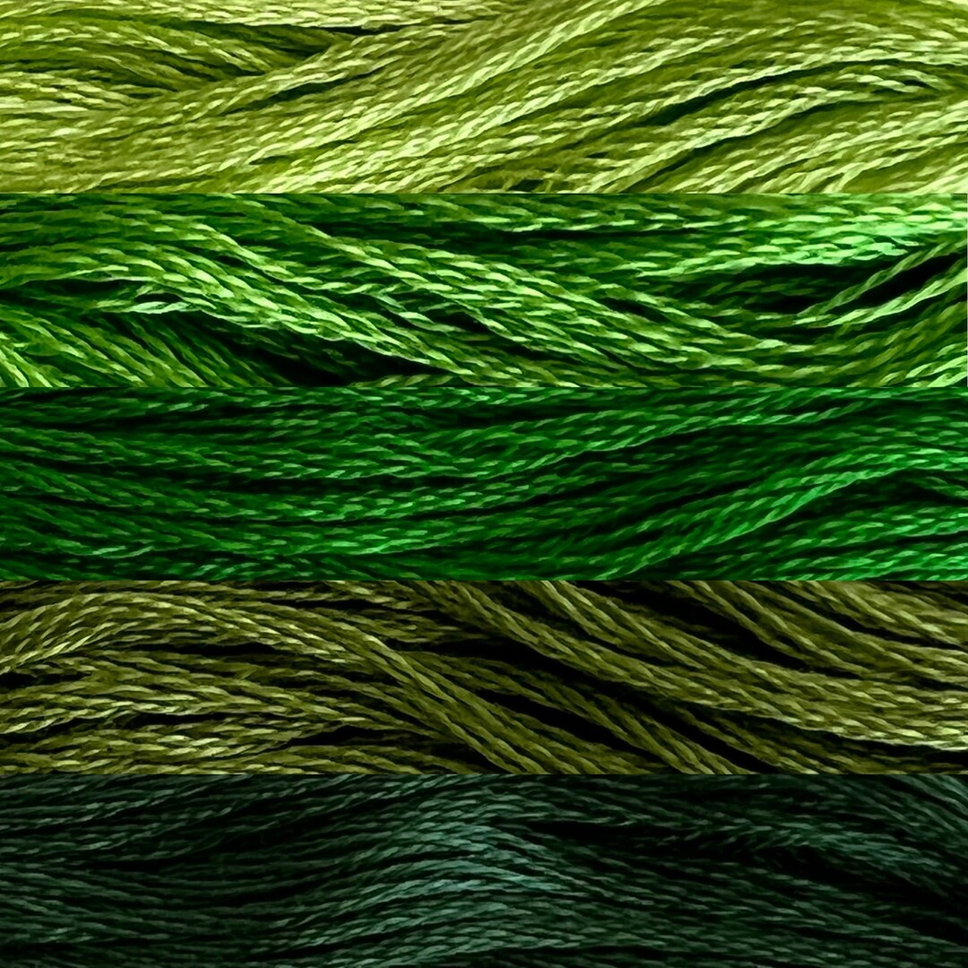 Cosmo Embroidery Floss Greens - Etsy
