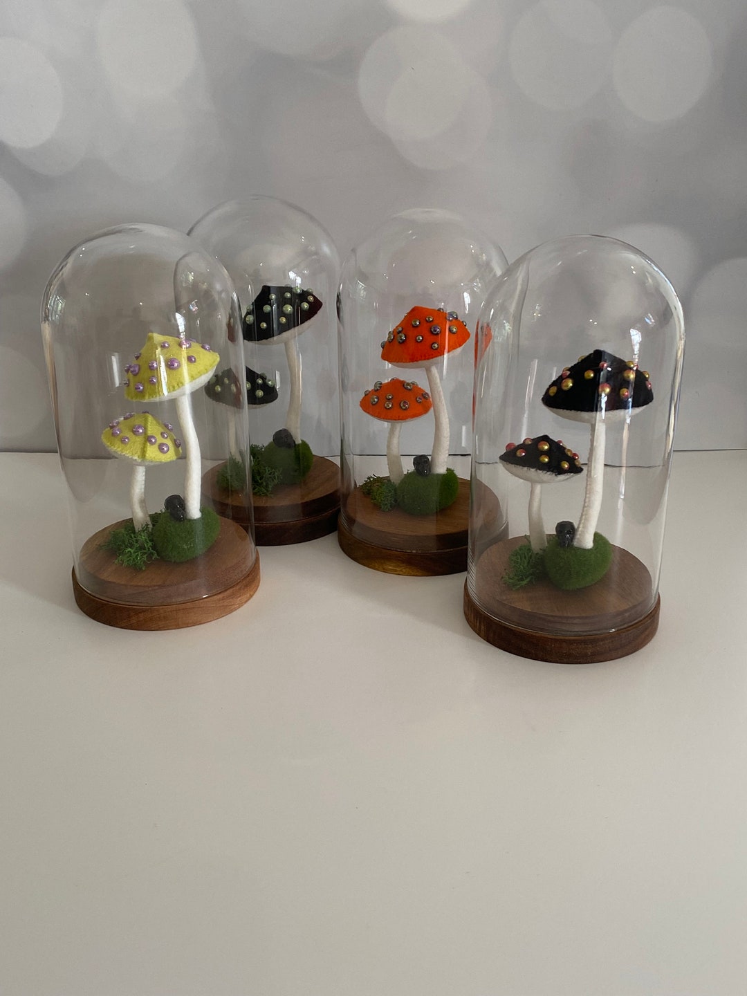 Halloween Mushroom Cloche ~ Original Handmade Felt Mushrooms - Etsy