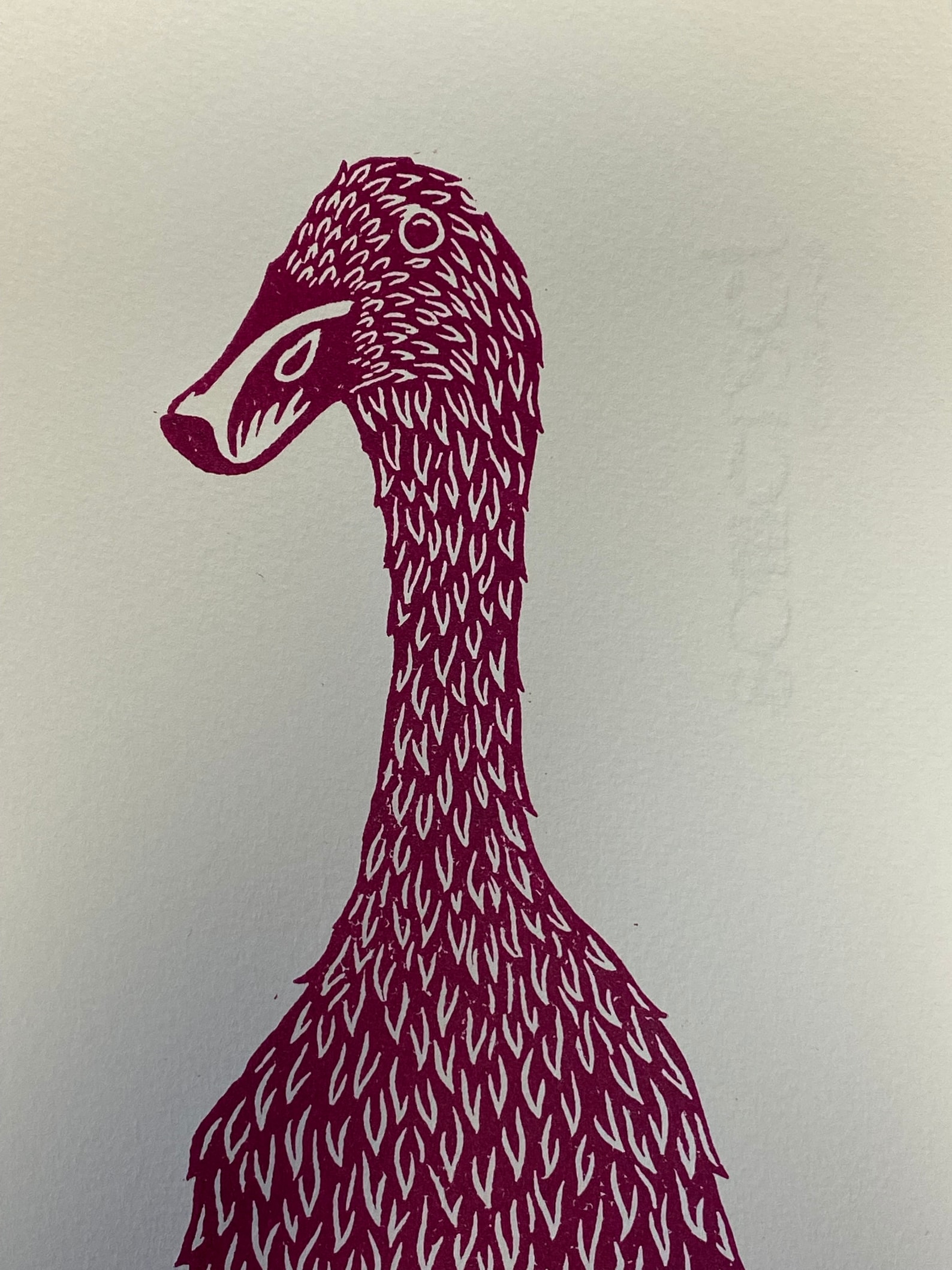 Duck Yeah Handmade Original Linocut Print | Etsy