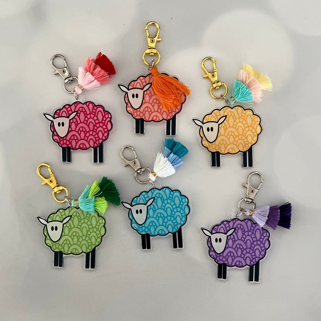 Sheep Bag Charms - Etsy