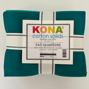 Kona Cotton Solids Fat Quarters Aurora Palette - Etsy