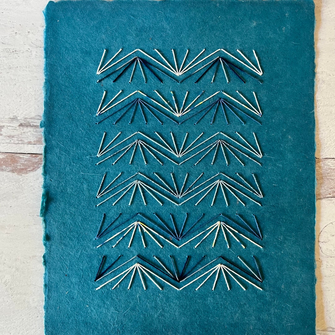 Paper Embroidery Kit - Mountains - Etsy