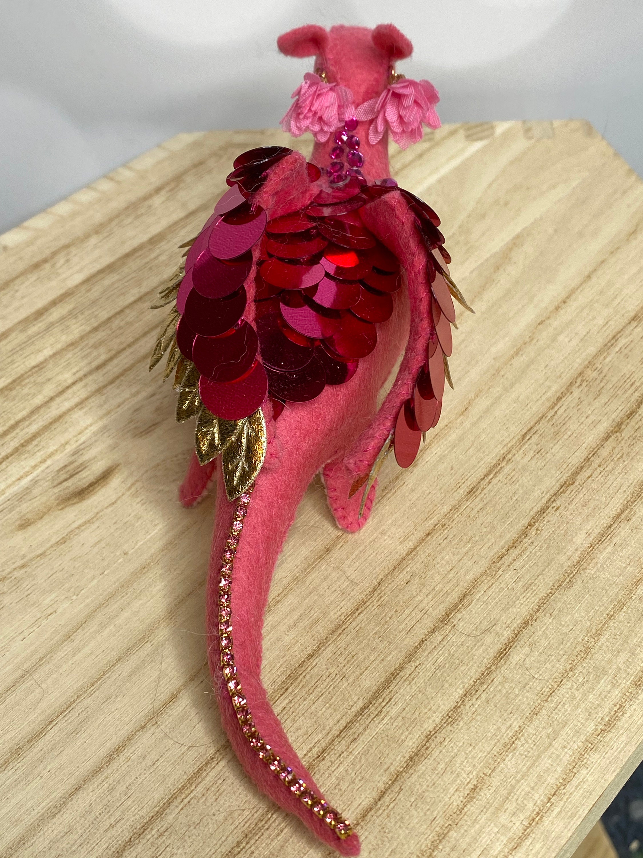 PATTERN Fucshia Dragon ~ Make Your Own Felt Dragon - Etsy