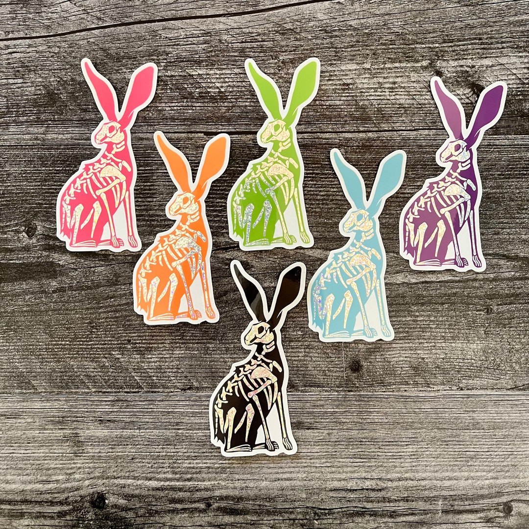 Skele-hare Stickers - Etsy