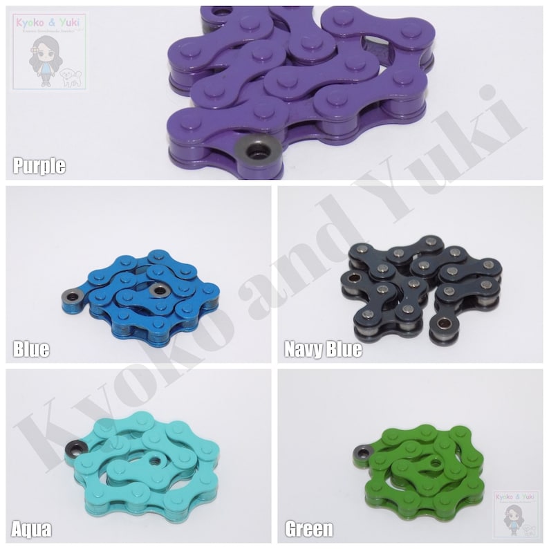 Colored Bicycle Chain Bike Chain Bracelet Unisex - Etsy