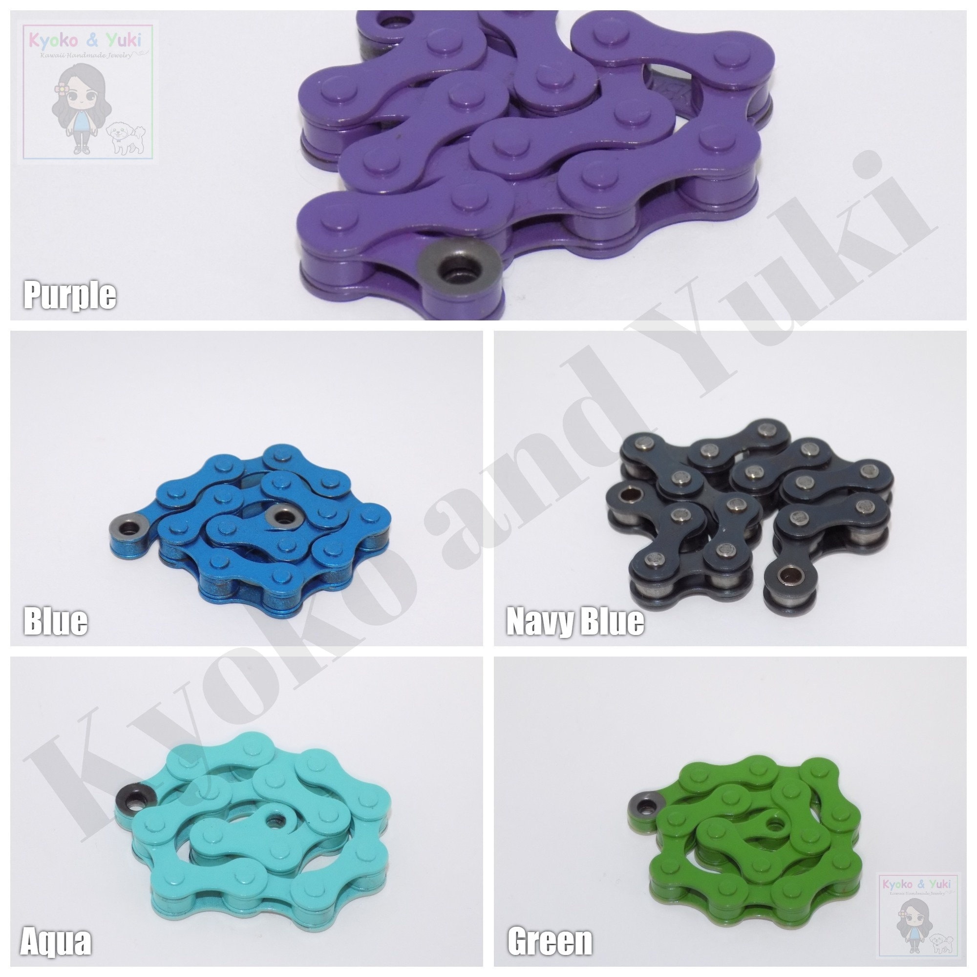 Colored Bicycle Chain Bike Chain Bracelet Unisex - Etsy