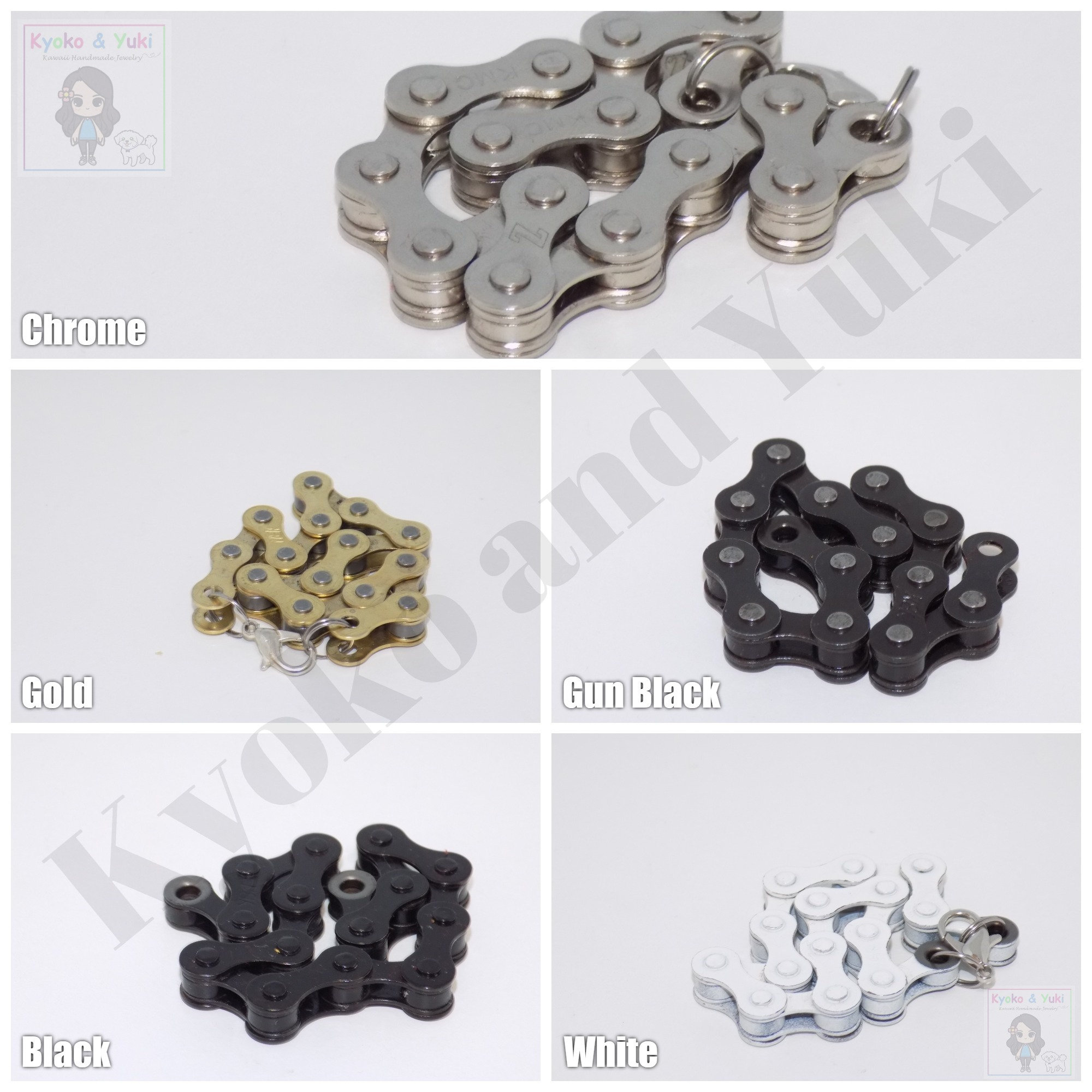 Colored Bicycle Chain Bike Chain Bracelet Unisex - Etsy