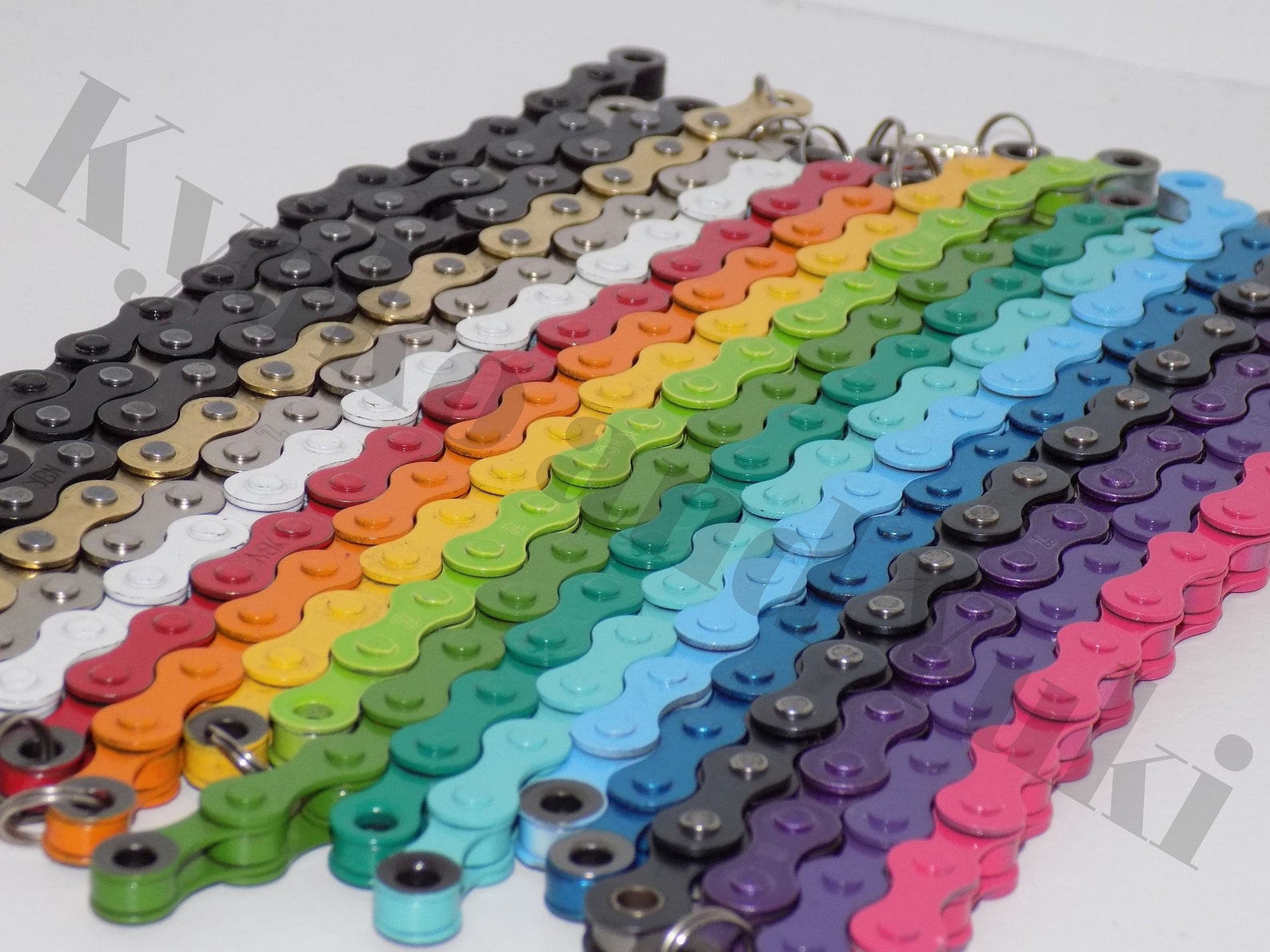 Colored Bicycle Chain Bike Chain Bracelet Unisex - Etsy