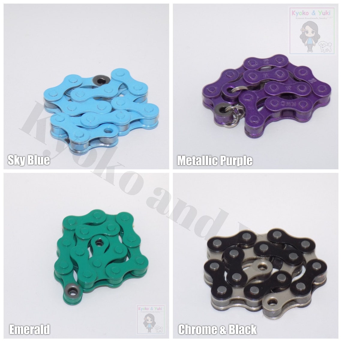 Colored Bicycle Chain Bike Chain Bracelet Unisex - Etsy