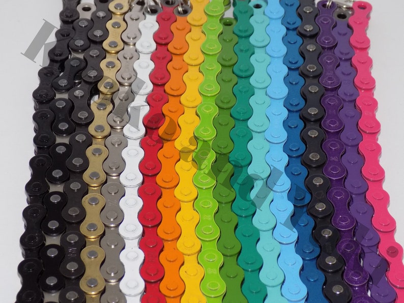 Colored Bicycle Chain Bike Chain Bracelet Unisex - Etsy