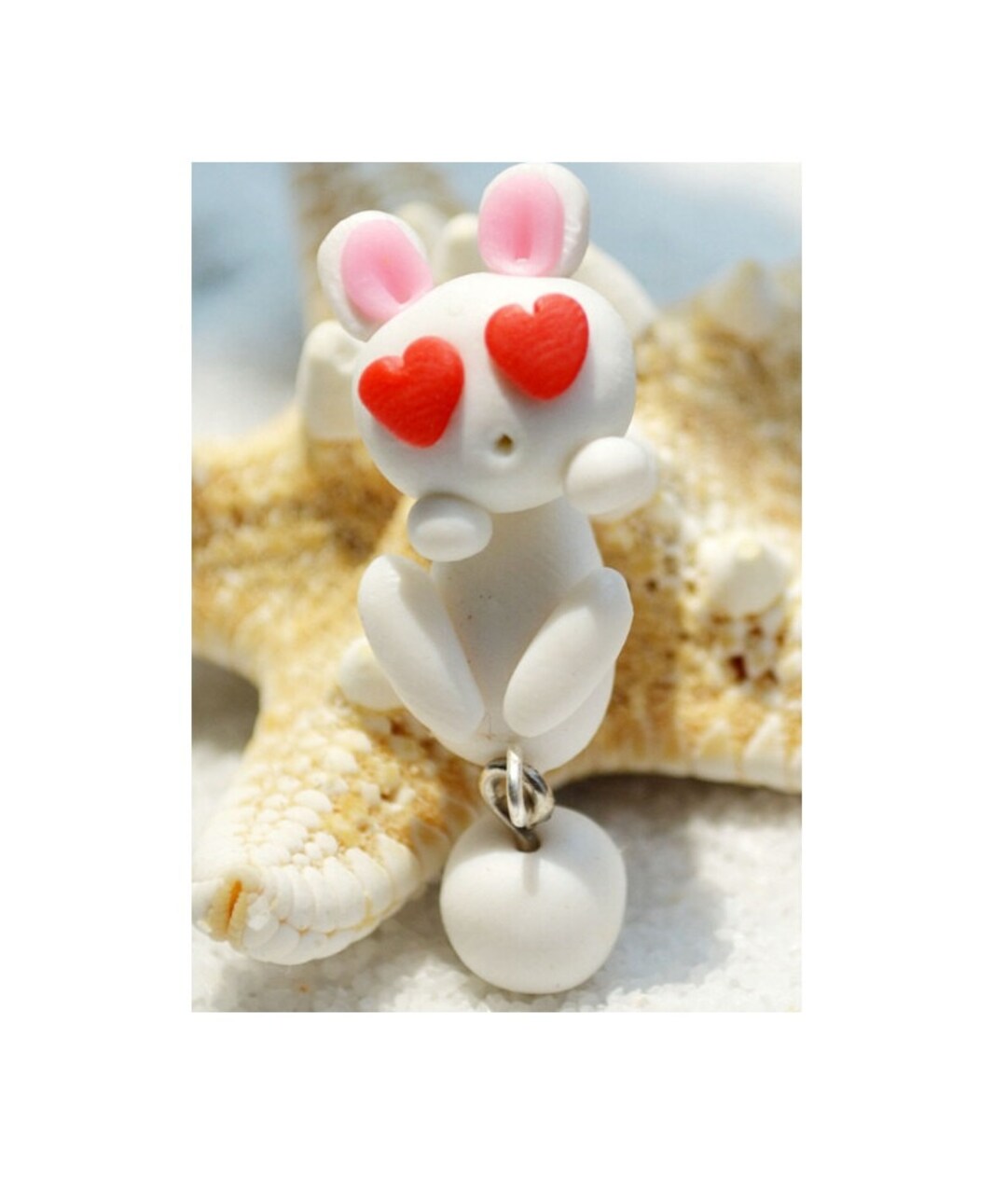 Polymer Clay Air Dry Clay White Bunny Rabbit Earring Charm Dangle Studs ...