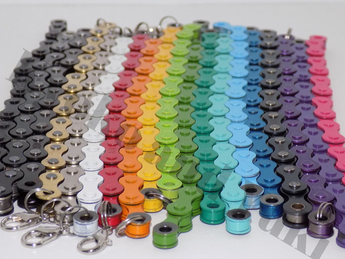 Colored Bicycle Chain Bike Chain Bracelet Unisex - Etsy