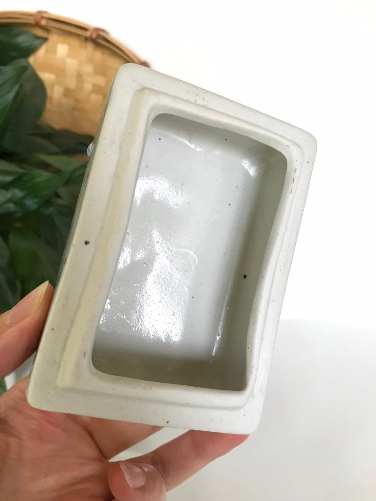 Antique Ink Box Porcelain Ink Paste Box Chinese Ink Box Blue - Etsy