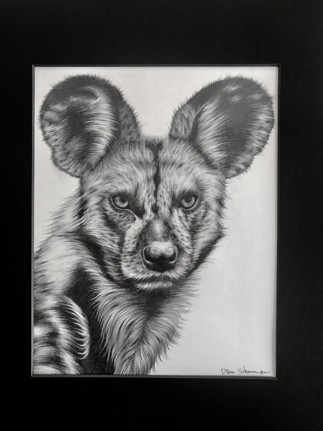 African Painted Dog ORIGINAL DRAWING - Etsy