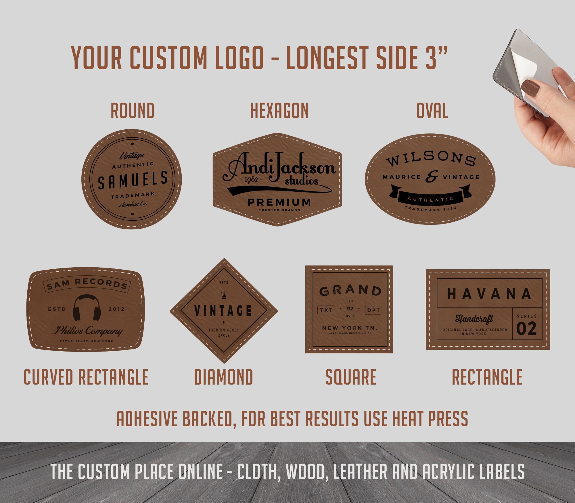 Custom 3x3 Inch Laser Engraved Adhesive Patches for Clothing - Etsy