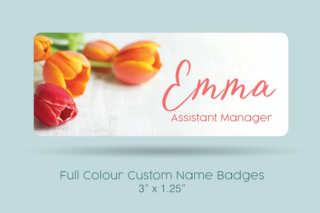 CUSTOM NAME TAGS in High Grade Reinforced Plastic With Strong Magnet ...