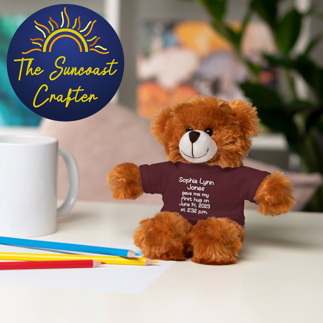 I Got My First Hug, Custom Plushies, Newborn Gift Ideas, Baby Stuffy ...