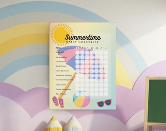 Editable Daily Checklist for Kids and Toddlers (Download Now) - Etsy