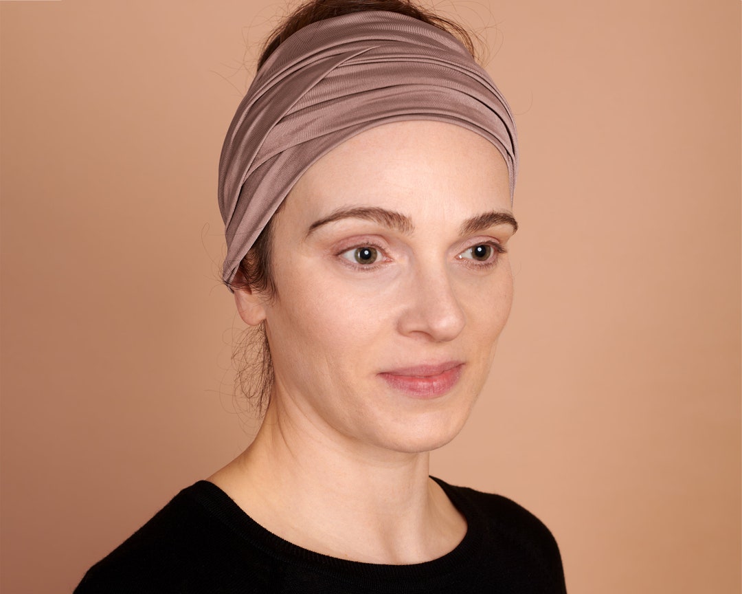 Cocoa Blush, Boho Head Wrap, Wide Hair Wrap, Multipurpose - Etsy