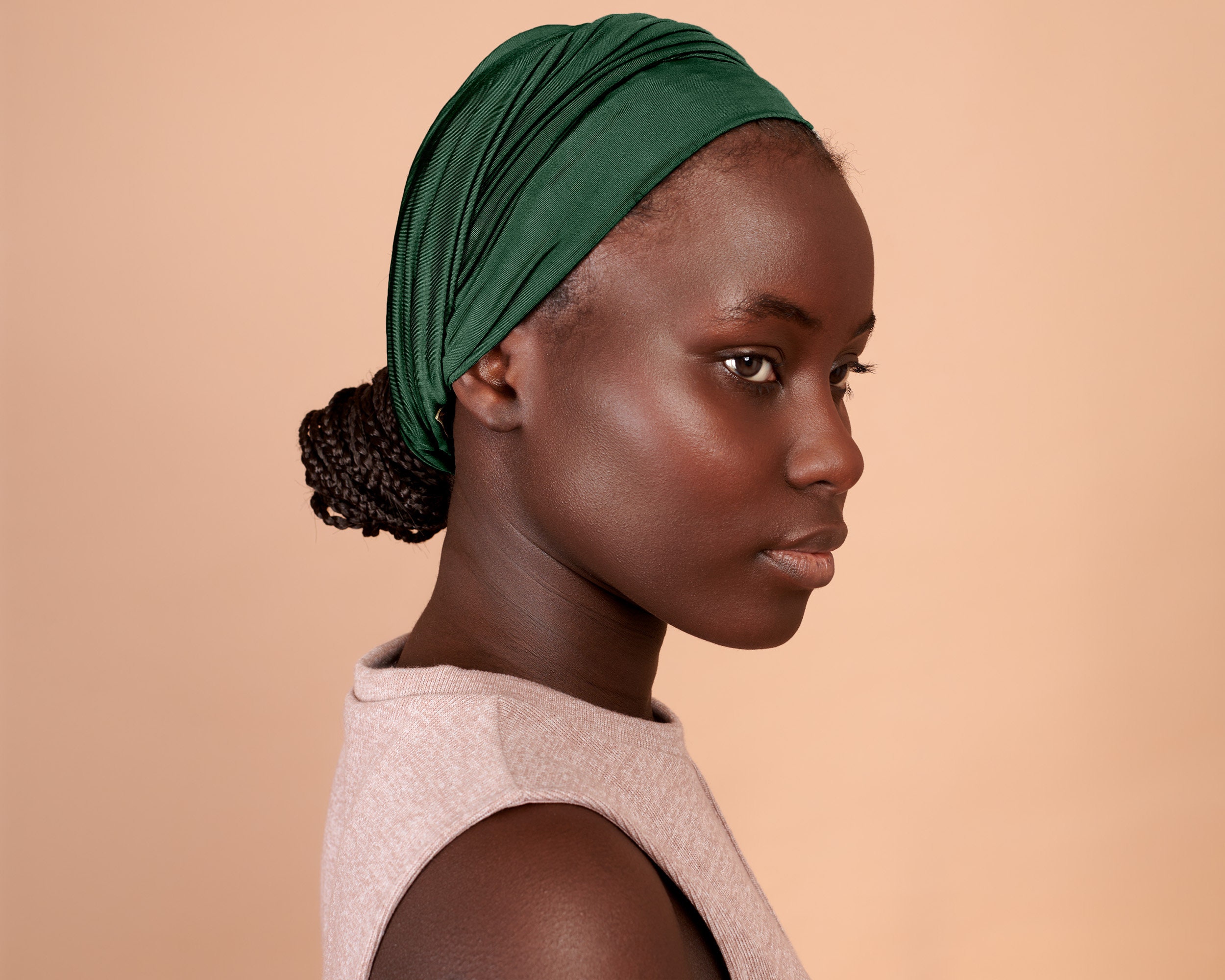 Emerald, Boho Head Wrap, Wide Headband, Multipurpose - Etsy