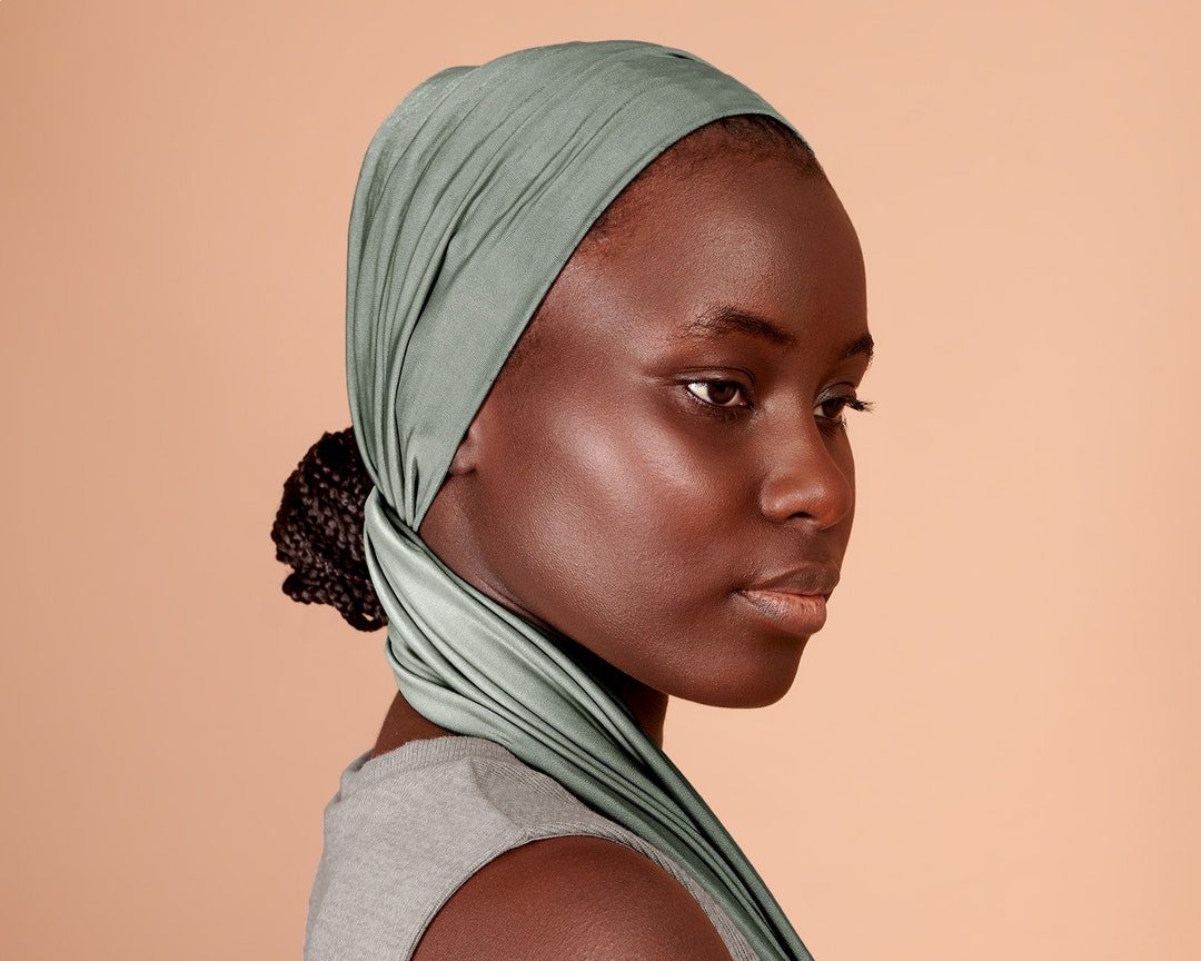 Cypress Green, Boho Head Wrap, Wide Hair Wrap, Multipurpose - Etsy