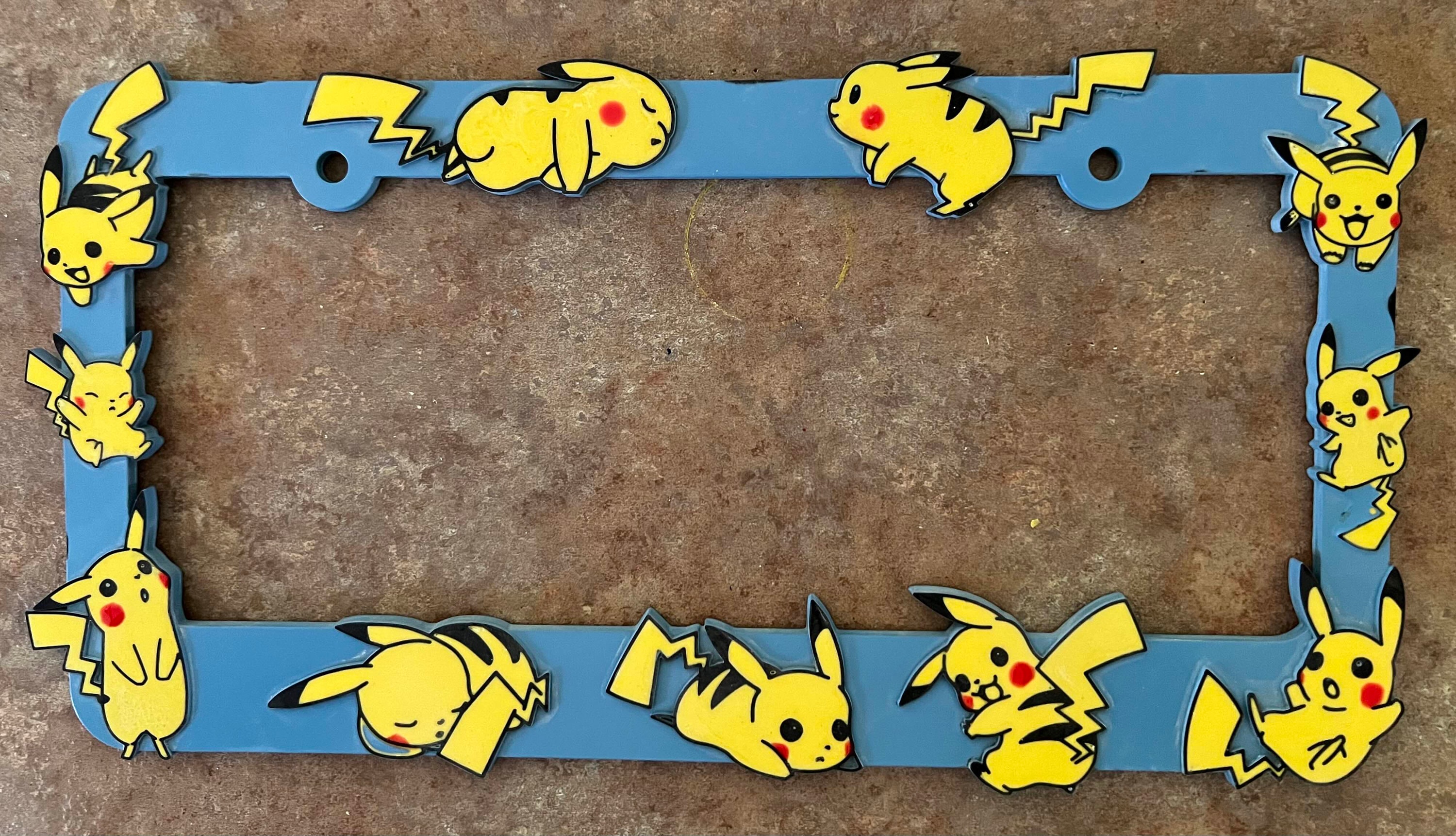 Pikachu License Plate Frame - Etsy