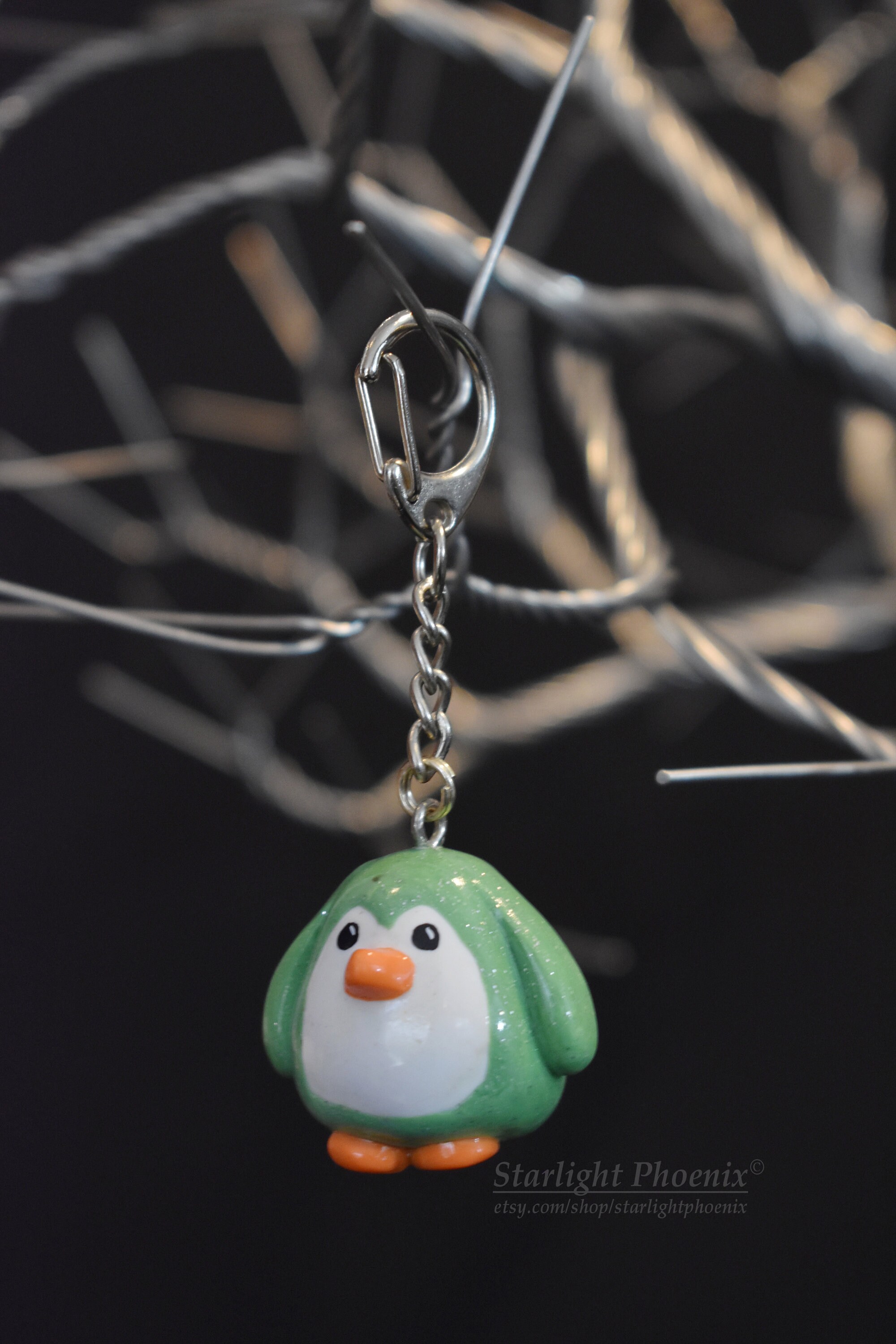Penguin Keychain Penguin Keychain Handmade Clay Keychain - Etsy