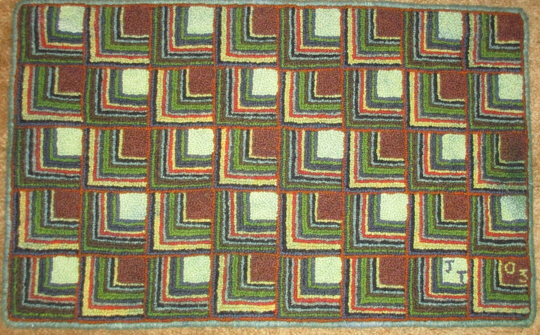 Log Cabin Rug - Etsy