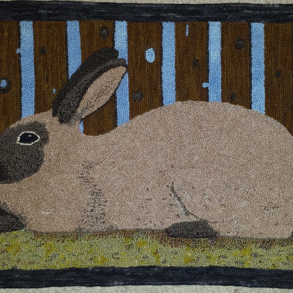 Rabbit Rug - Etsy
