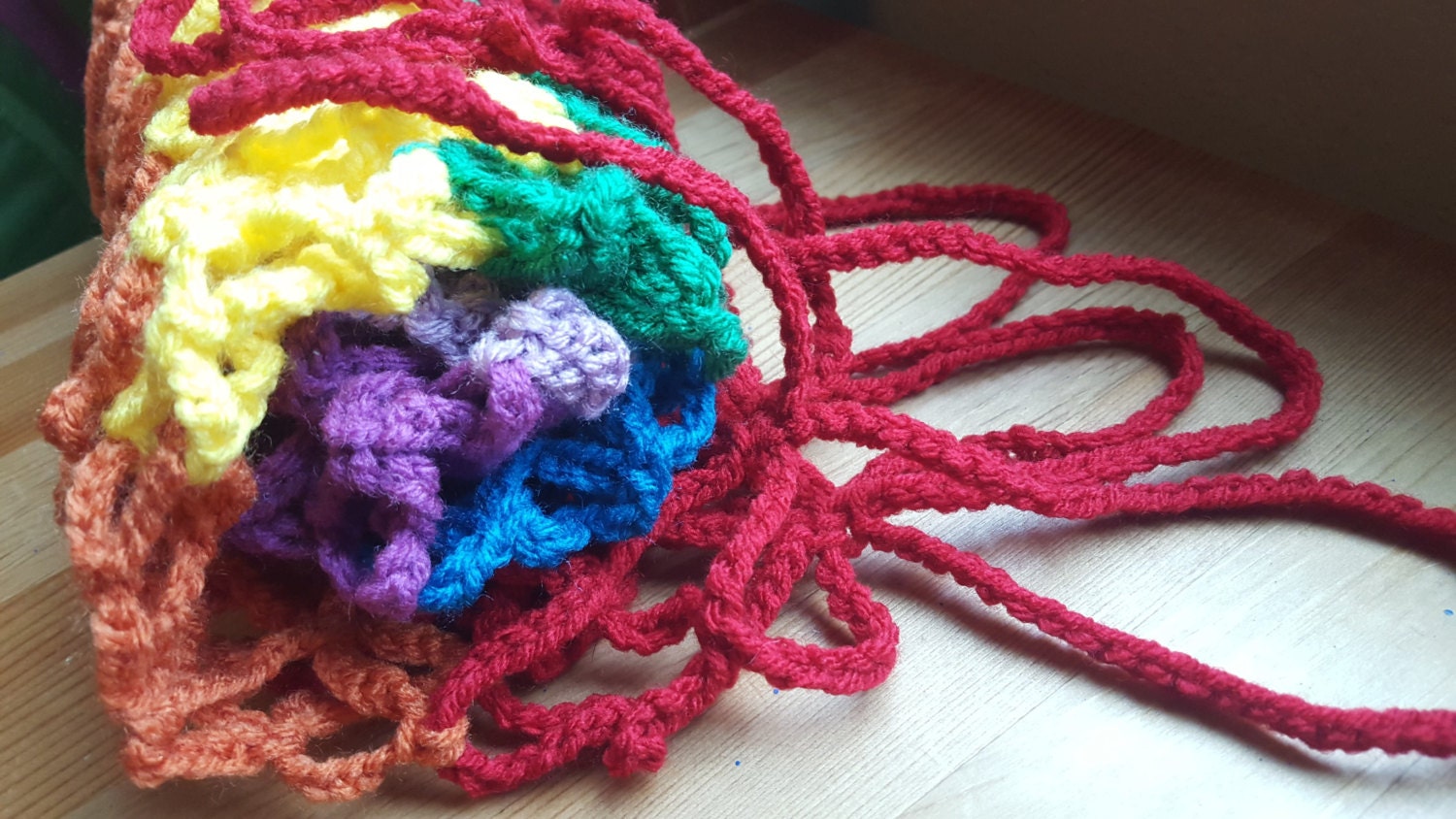 Rainbow Crochet 20" Basketball Net Pattern - Handmade PDF Only - Etsy ...