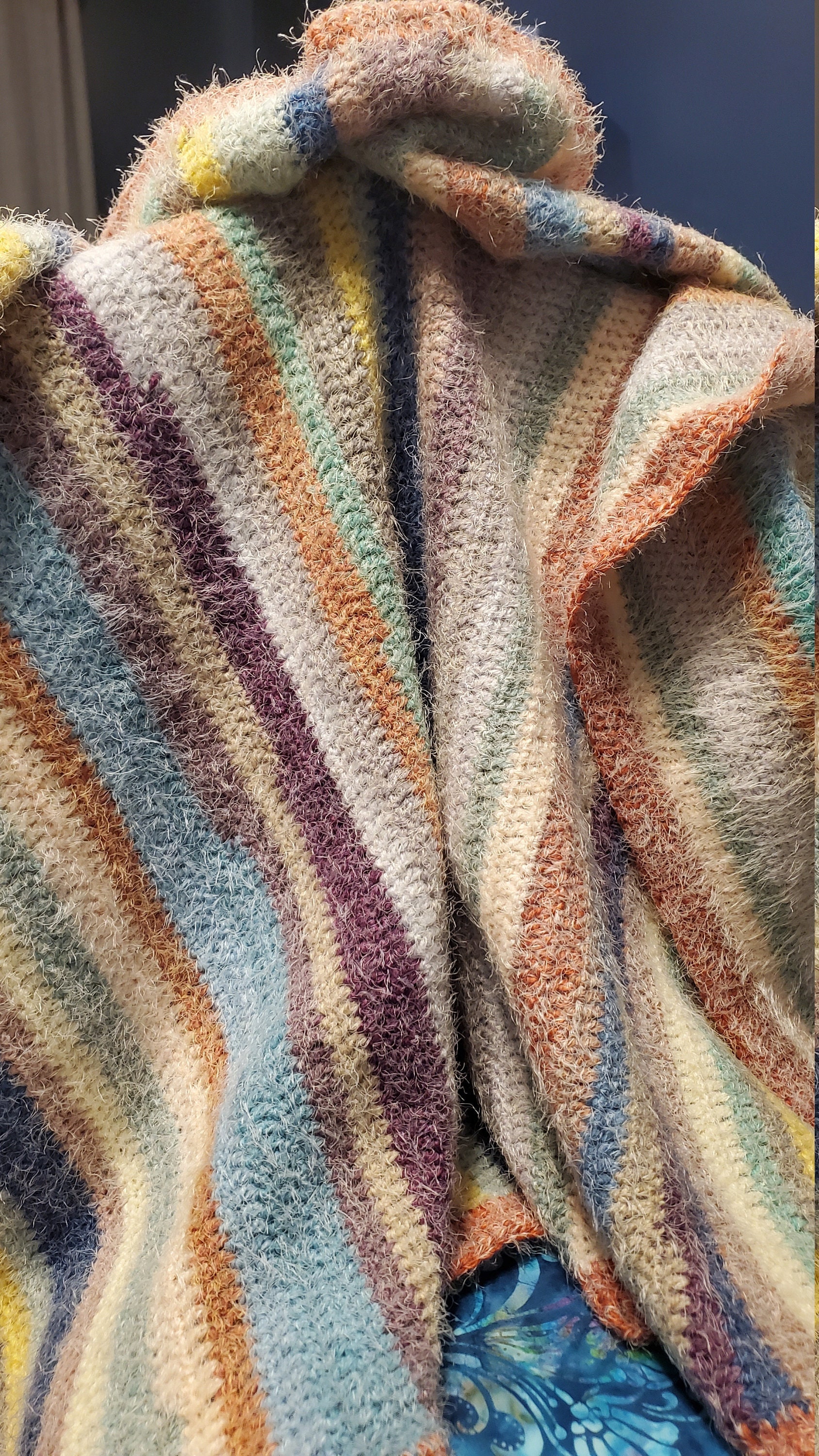 Freedom Stripe Fuzzy Crochet Baby Toddler Blanket - Etsy